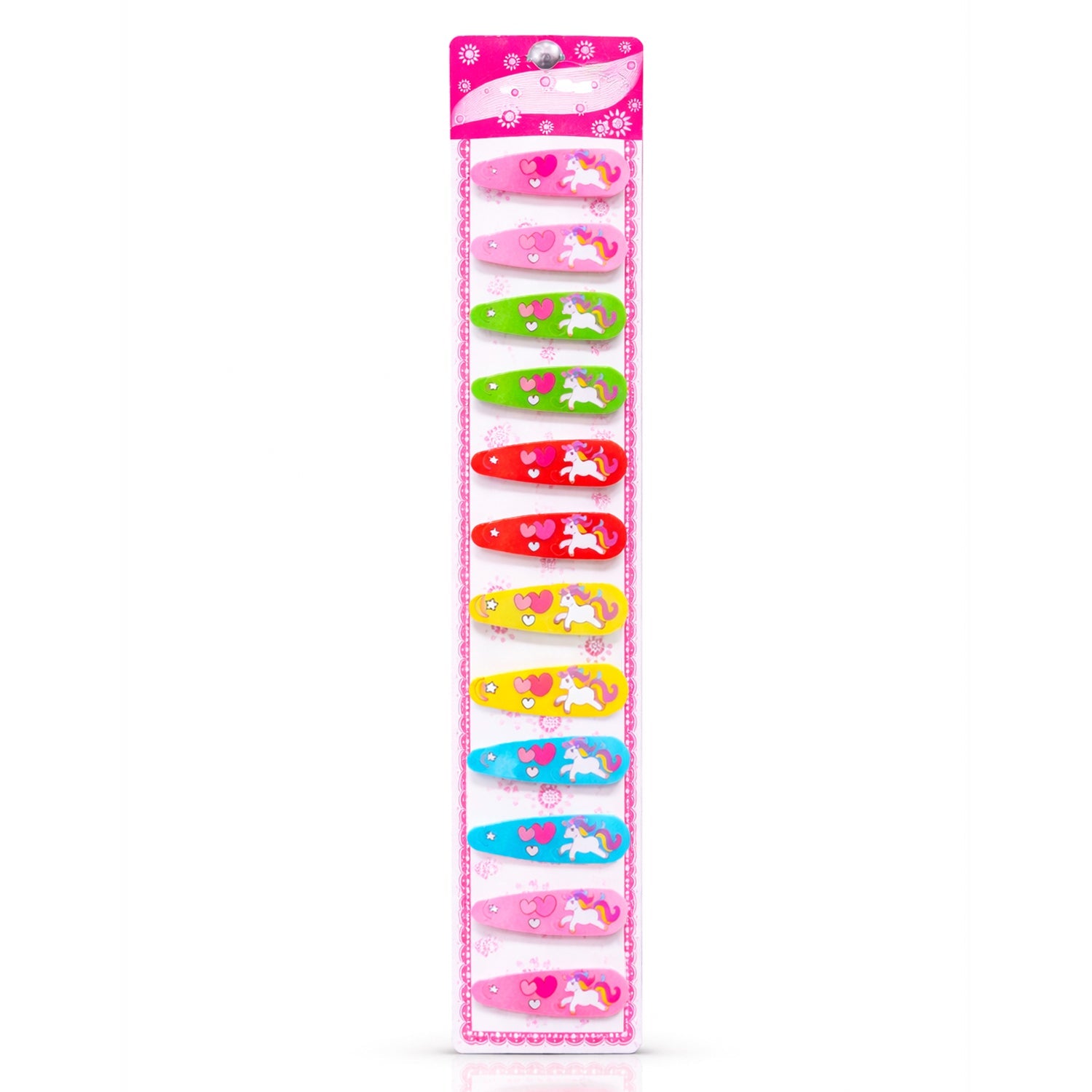 Korean Design Unicorn Tic Tac Hair Clips - 12 Pcs – Moon Kuwait