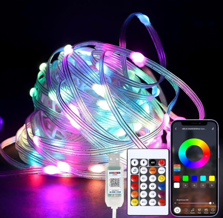 Dream Color App Control Led RGB Light 10M – Moon Kuwait