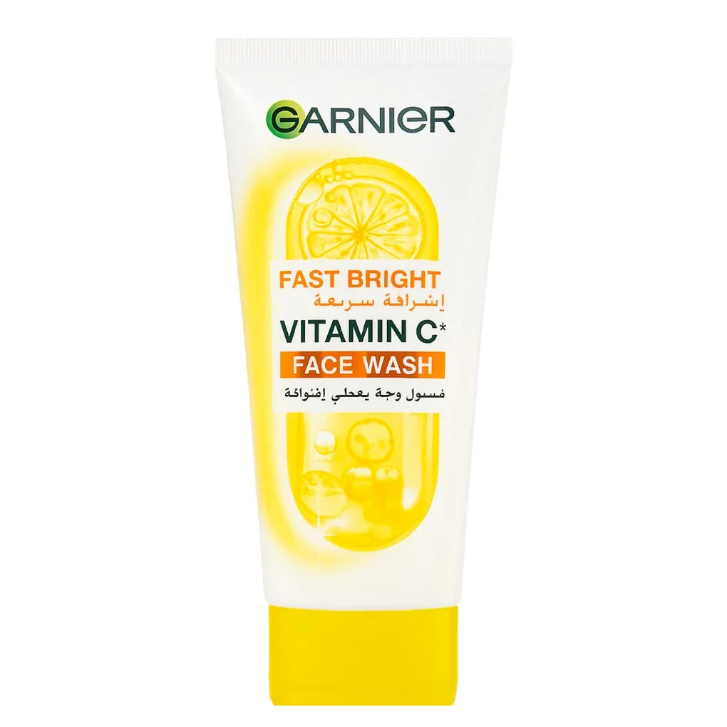 Garnier Fast Bright Vitamin C Face Wash - 100ml – Moon Kuwait