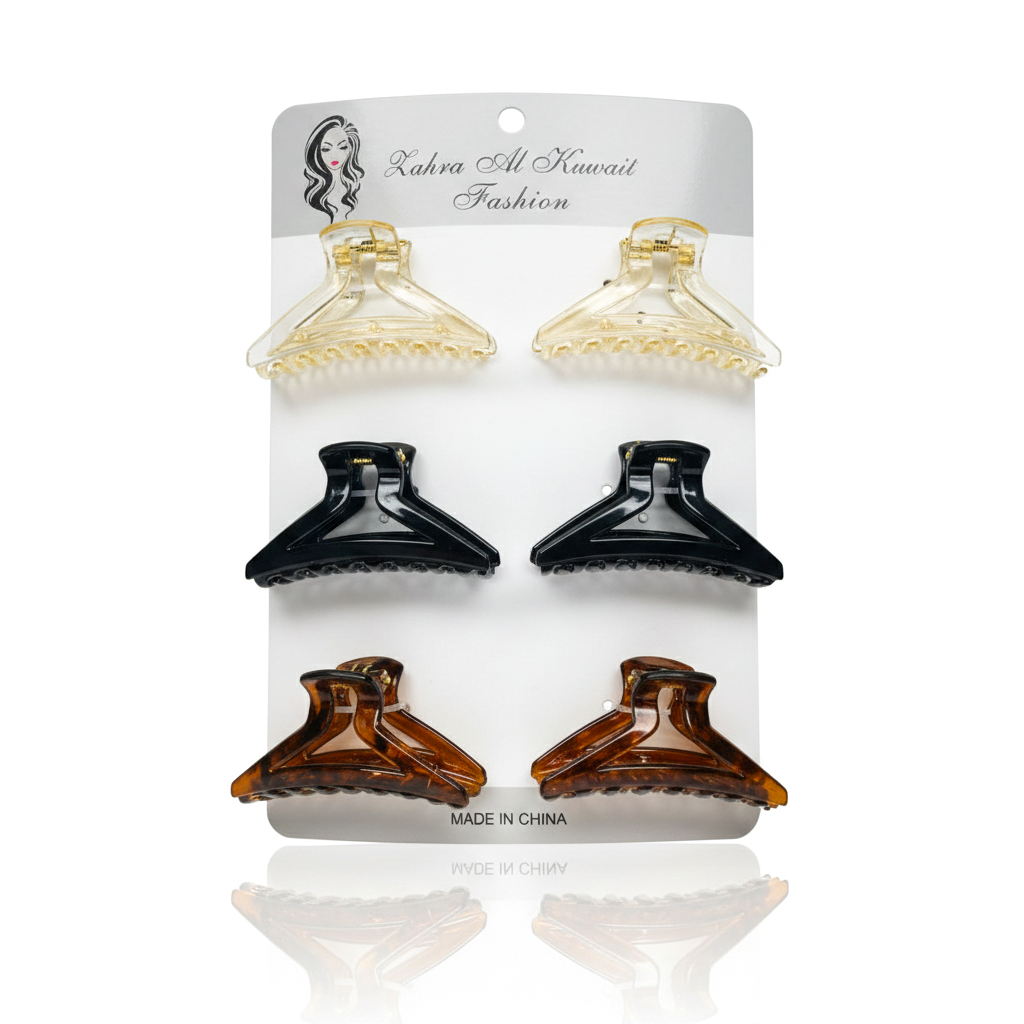 Unique Design Hair Claw Clips - 6 Pcs (C135) – Moon Kuwait