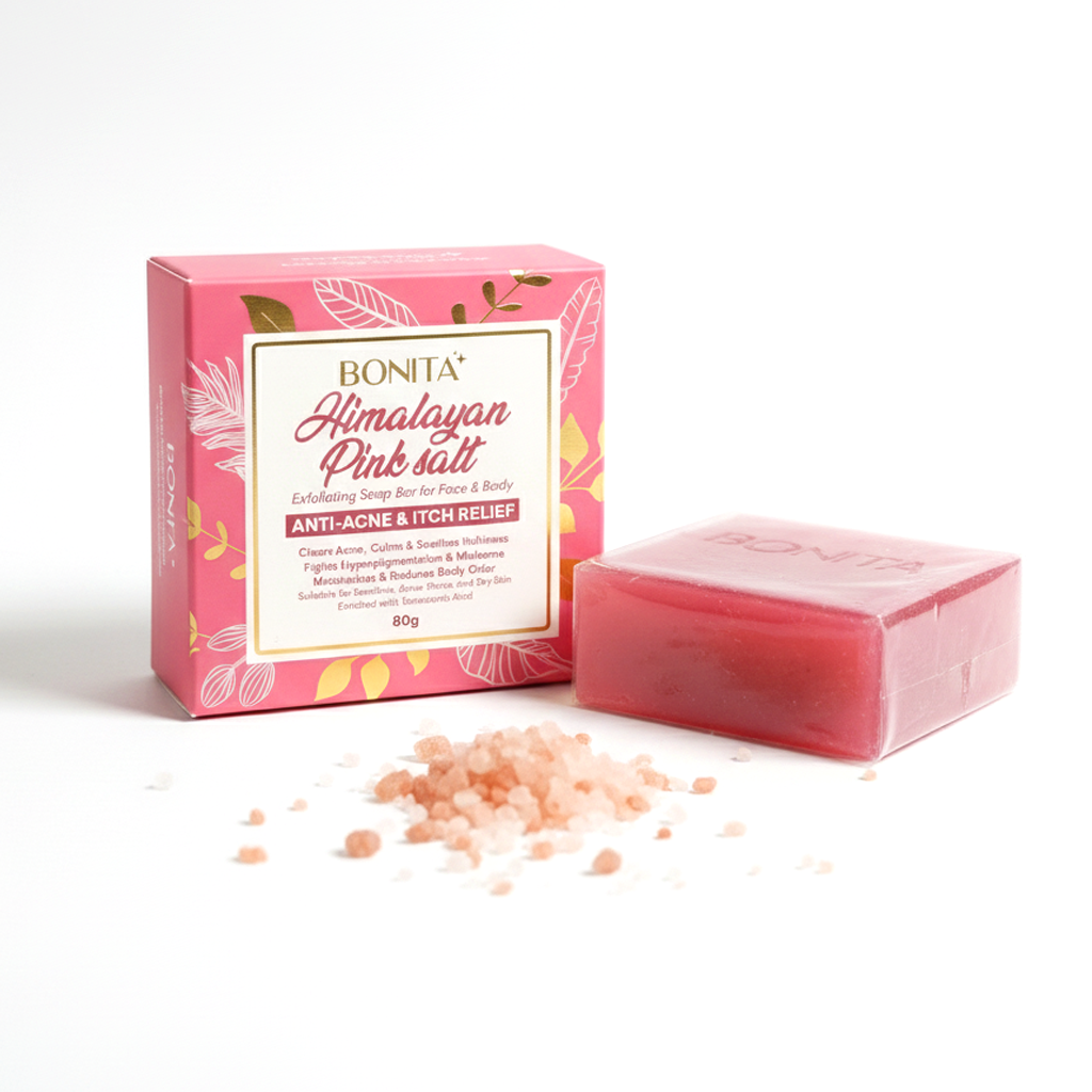 Bonita Himalayan Pink Salt Exfoliating Soap - 80g – Moon Kuwait
