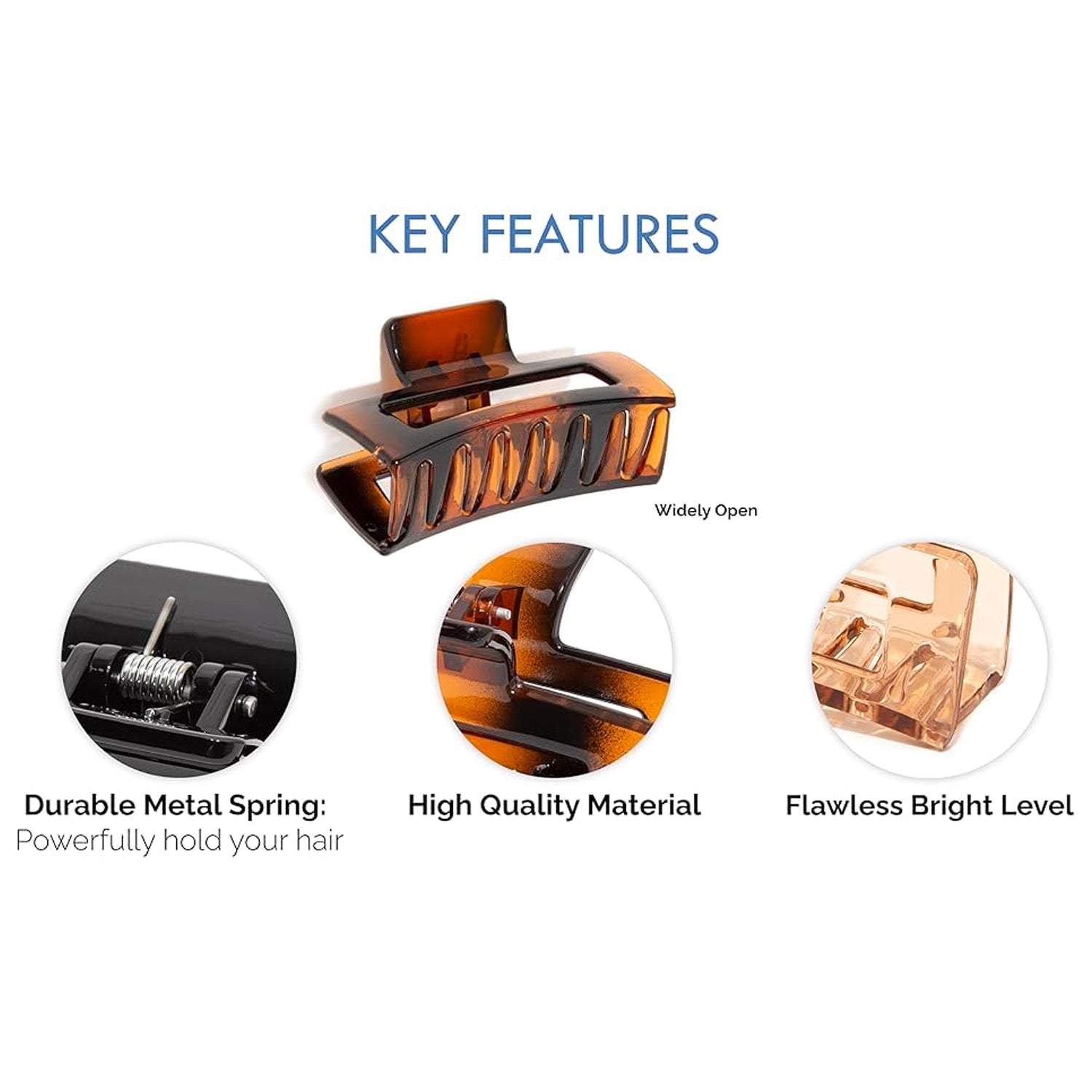 Unique Design Hair Claw Clips - 6 Pcs (C134) – Moon Kuwait