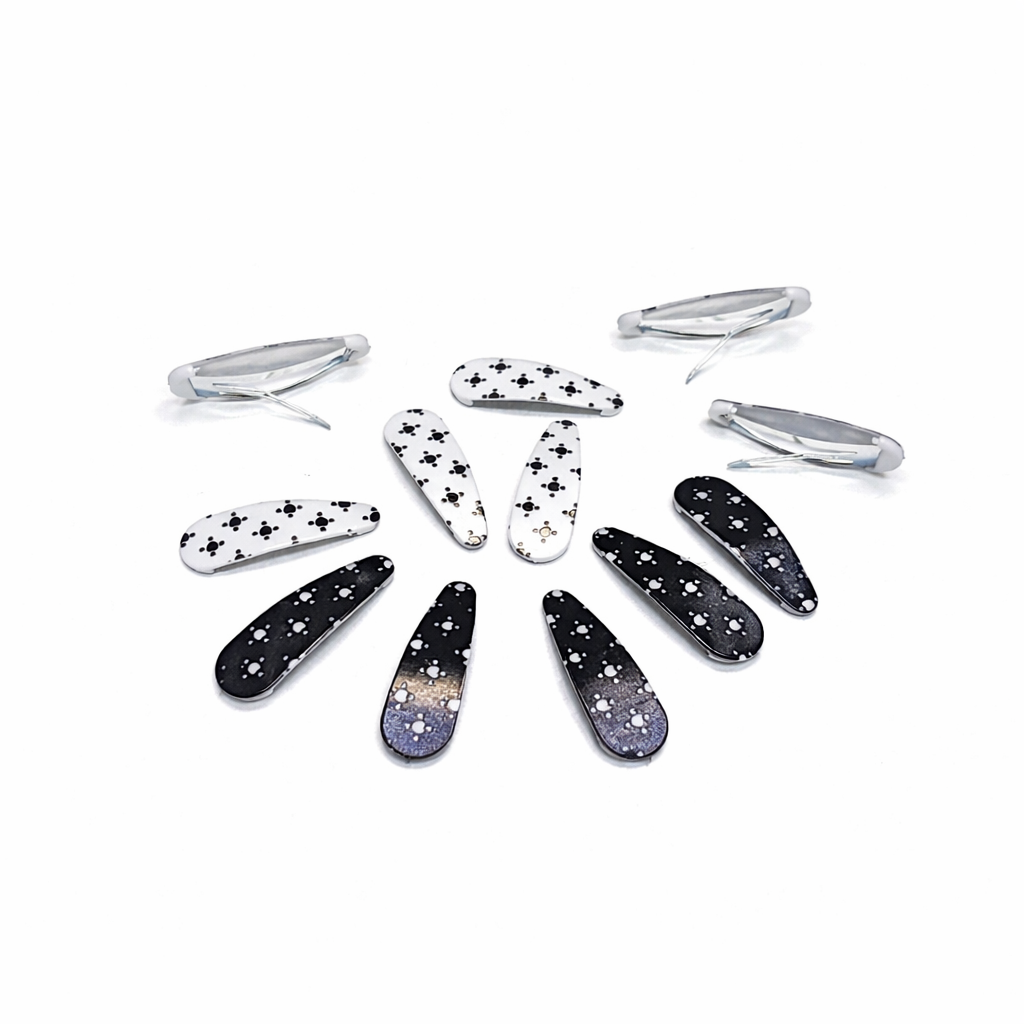 Korean Design Tic Tac Hair Clips - 12 Pcs – Moon Kuwait