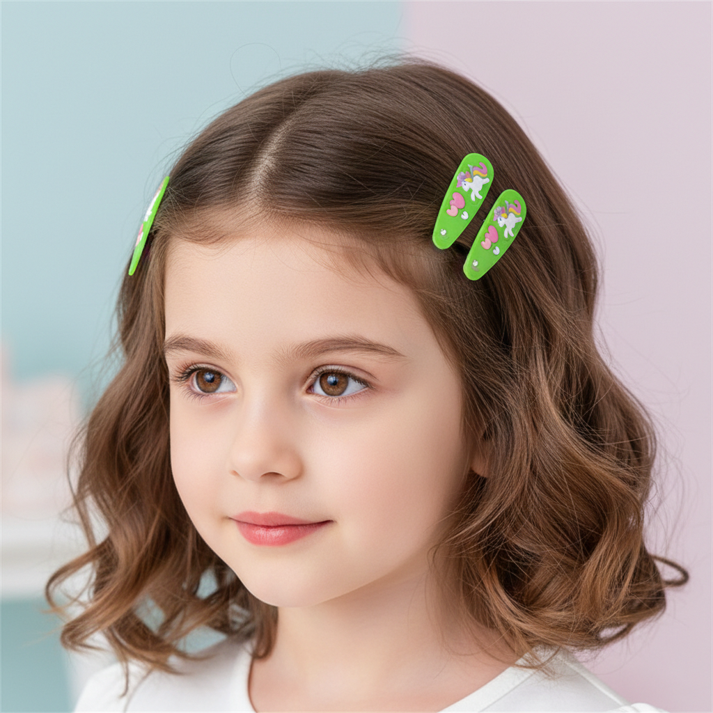 Korean Design Unicorn Tic Tac Hair Clips - 12 Pcs – Moon Kuwait