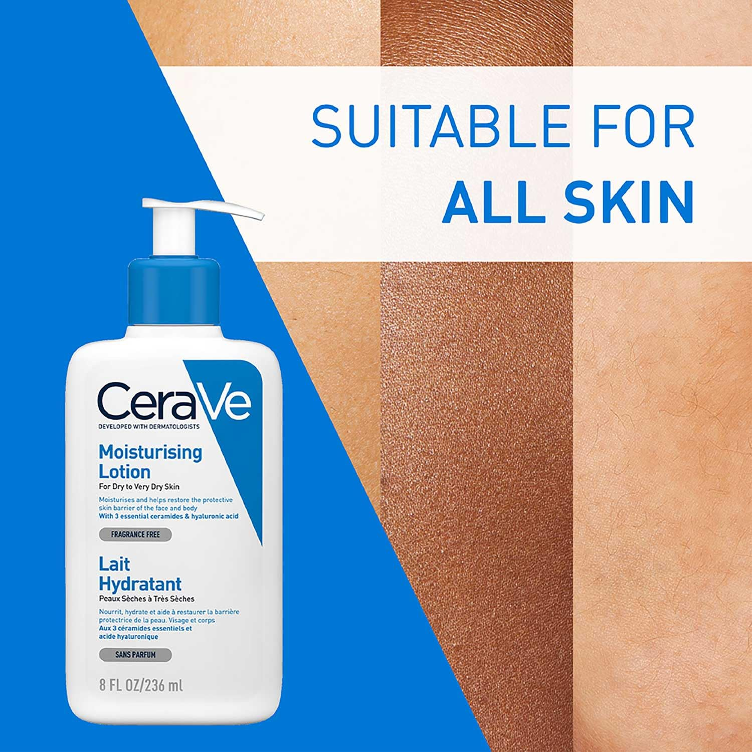 CeraVe Moisturizing Lotion For Dry To Very Dry Skin - 236ml – Moon Kuwait